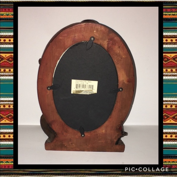 Rainbow Inc. | Accents | Rustic Western Cowboy 4x6 Oval Picture Frame ...